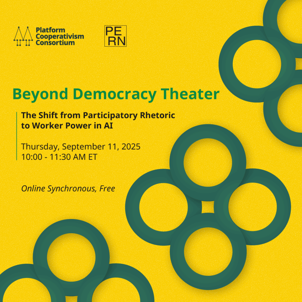 Platform Cooperativism Consortium | A hub that helps you start, grow ...